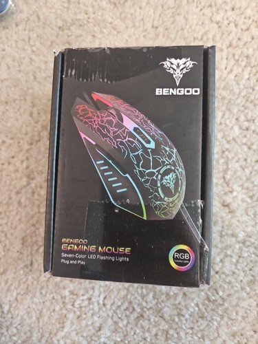 BENGOO Gaming Mouse Wired, USB Optical Computer Mice with RGB Backlit ...