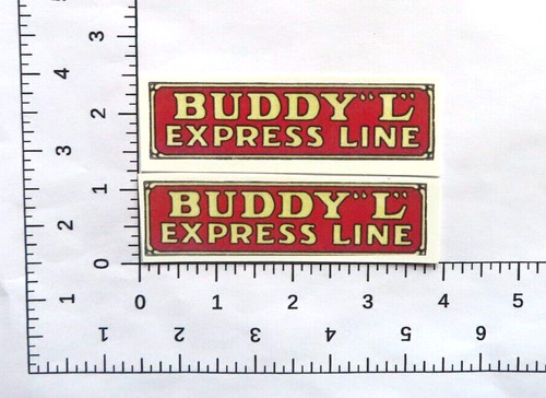 water slide decal set for Buddy L Express Line without door decal W ...