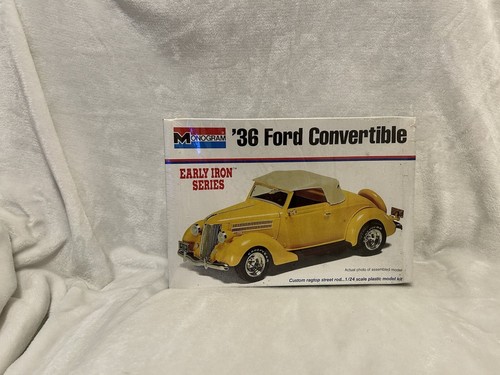 SEALED MODEL KIT MONOGRAM '36 FORD CONVERTIBLE EARLY IRON SERIES #7570 ...