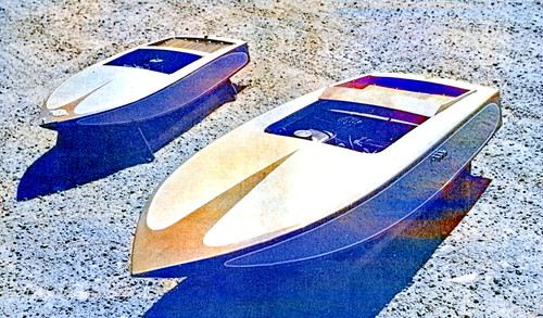 Vintage 1/5 Scale 37" Cracker Box RC Model Race Boat Printed Plans ...