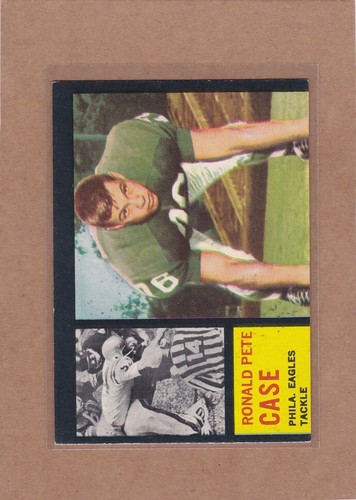 1962 TOPPS FOOTBALL RONALD PETE CASE #125 EAGLES EX+ *A20129 | eBay