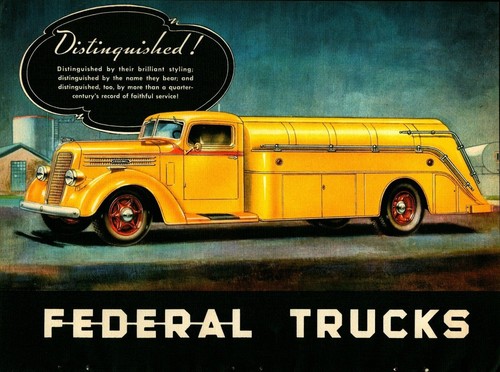 Federal Trucks, Detroit - DISTINGUISHED NEW Metal Sign 24"x30" USA ...