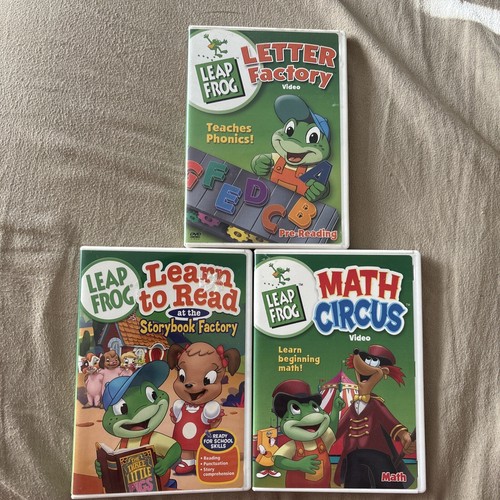 Leap Frog Lot Of 3 DVDs Children's Early Educational Videos Reading ...