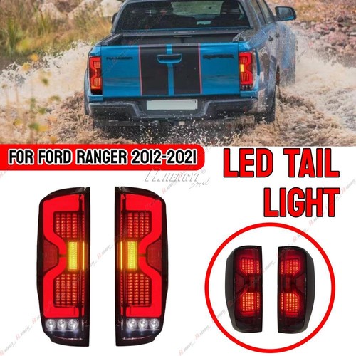 Smoked LED Tail Lights Suitable For Ford Ranger PX1 PX2 PX3 2012-2021 ...