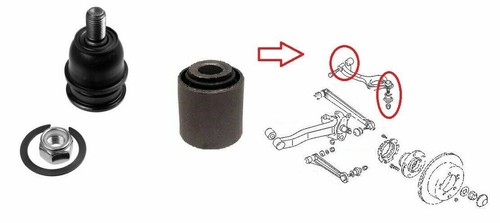 Rear Wishbone Control Arm Bush Bushing and Ball Joint for Mitsubishi ...
