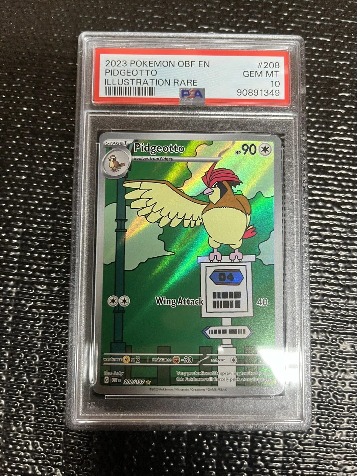 Pidgeotto 2023 Scarlet & Violet: Obsidian Flames #208/197 Illustration Rare Price Guide - Sports ...