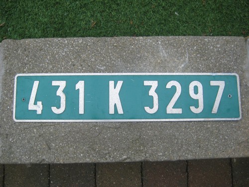 FRANCE PARIS CONSULAR OFFICIALS EMBASSY DIPLOMATIC # 431 K 3297 LICENSE ...