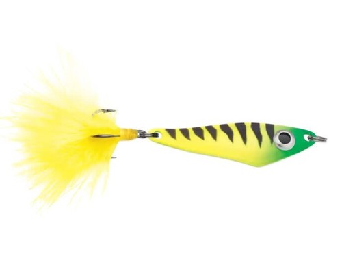 VMC Hatchet Spoon 1/8 oz - Glow Slimy Lime - Ice Fishing Lure - 1 1/2 ...