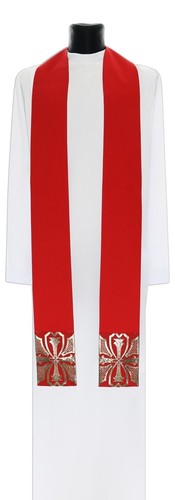 Red Gothic Clergy Stole SZ008-C Vestment Étole Rouge Rot Stola Rossa ...