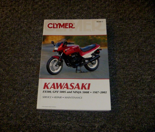 1990 Clymer Kawasaki EX500 GPZ500S Ninja 500R Service Maintenance ...