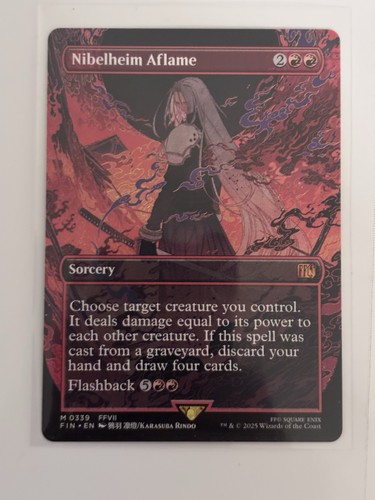 MTG Nibelheim Aflame (Borderless) Regular Final Fantasy NM Pack Fresh ...
