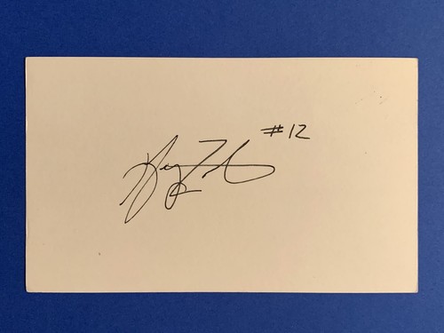 GREG ZOLMAN #12 Signed VANDERBILT COMMODORES 3x5 Index Card Autograph ...