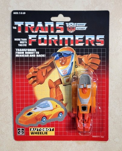 TRANSFORMERS G1 WHEELIE US SELLER MOSC RARE! AUTOBOT MINI BOT CAR TOY ...