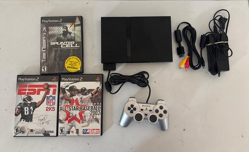 Sony PlayStation 2 Lot Slim PS2 Black Console SCPH-79001 With Games | eBay