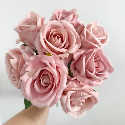 Dusky Pink Roses in Dried & Artificial Flowers for sale | eBay
