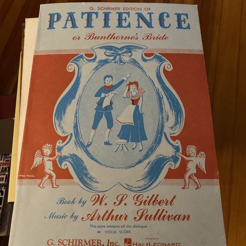 Patience (or Bunthorne's Bride) Vocal Score | eBay