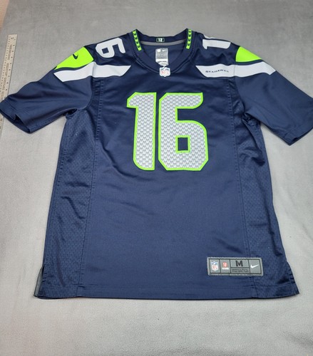 Seattle Seahawk Jersey Mens M Blue Tyler Lockett 16 NFL Football Mesh ...