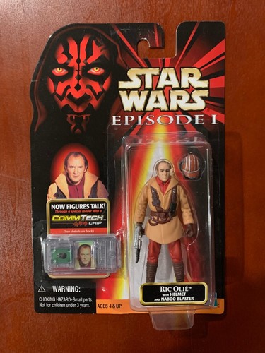 Ric Olie 1998 Hasbro Star Wars Episode 1 Action Figure Filled Closed ...