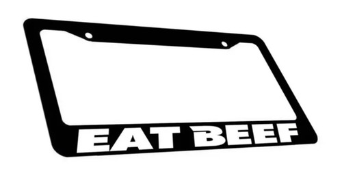 Eat Beef License Plate Frame Car Truck SUV | eBay