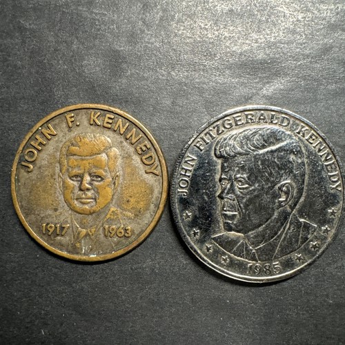 John F Kennedy JFK Medal Lot Of 2 Double Eagle 25th Anniversary Of ...