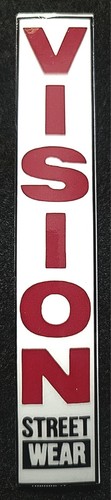 VISION STREET WEAR STICKER "STRAIT UP VISION" 5 1/2 X 1" GLOSSY | eBay