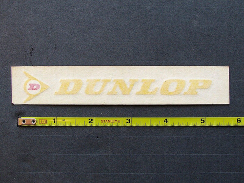 "DUNLOP" Vintage Original Motocross Racing Sticker Decal ** AMA MOTO-X ...