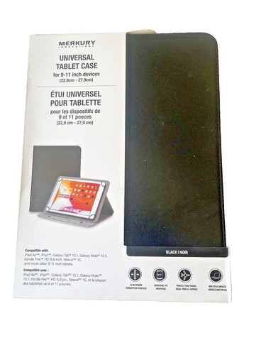 Merkury Innovations Universal Tablet Case 9-11 Inch, Black | eBay