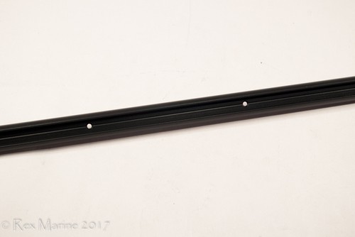 Rub Rail .953" tall Aluminum Bright Black anodized BT1 accepts rubber ...