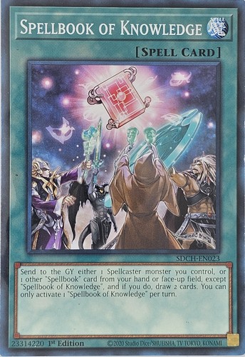 A866 YUGIOH SPELL CARD SPELLBOOK OF KNOWLEDGE SDCH-EN023 | eBay
