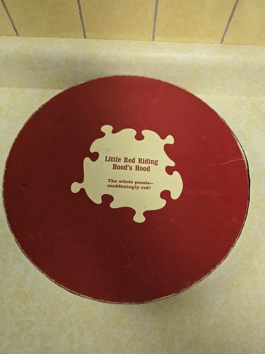 1970 Springbok Little Red Riding Hood’s Hood 500p Puzzle Circular Round ...