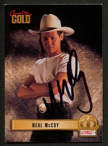 Neal McCoy #66 signed autograph auto 1993 Sterling Country Gold Card | eBay