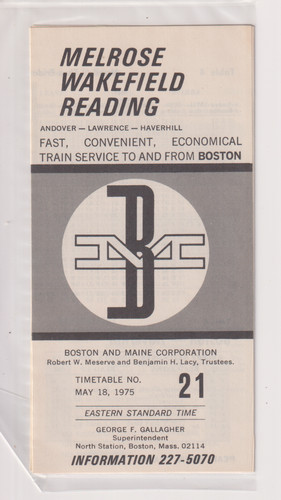 BOSTON - Boston & Maine Haverhill Line May 18, 1975 ( MINT ) | eBay