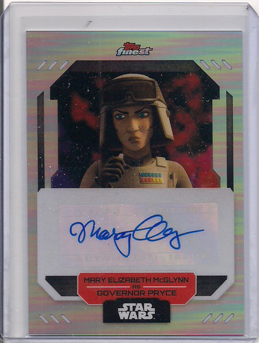 2023 Topps Finest Star Wars FA-MEM Mary Elizabeth McGlynn as Governor ...