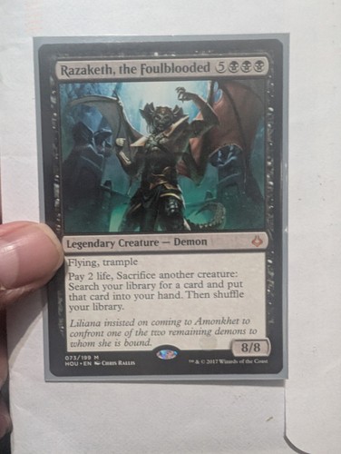 1x MTG Razaketh, the Foulblooded - Hour of Devastation (HOU) #73 ...