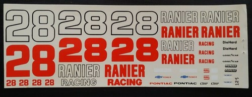 Fred Cady | No. 125 | 1:25 #28 1982 Pontiac Ranier Racing Decals | eBay