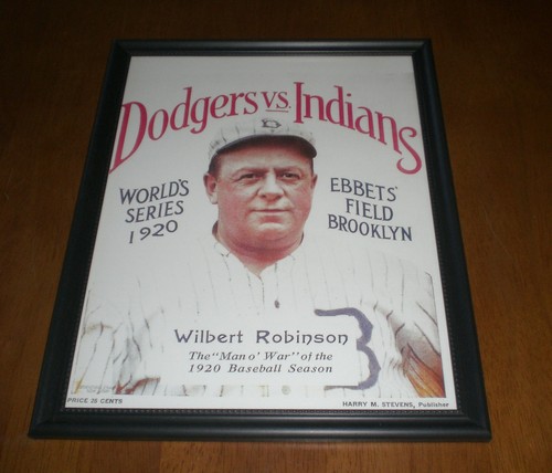 1920 WORLD SERIES PROGRAM INDIANS vs DODGERS FRAMED PRINT | eBay