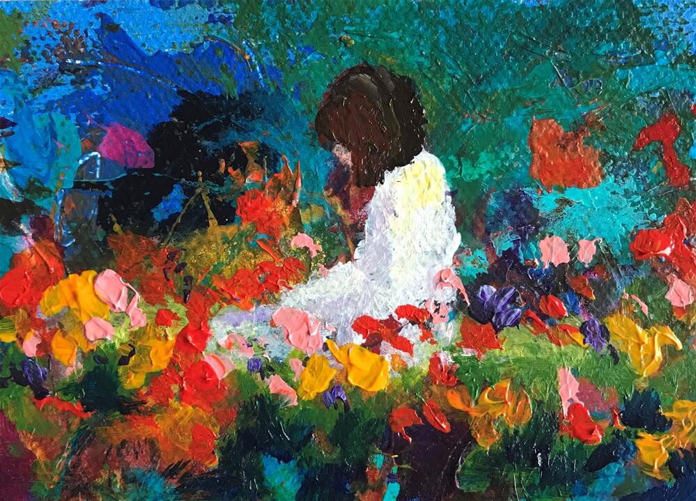 ACEO ATC Signed Print Train Railway Railroad Trains Art Card Artist ...