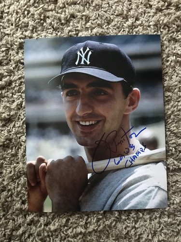 Joe Pepitone Signed 8 X 10 Picture Autographed Baseball New York ...