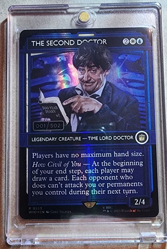 The Second Doctor - Serialized Rainbow Foil- Doctor Who Showcase MTG ...