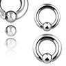 PAIR Spring Loaded Captive Bead Rings 316L Surgical Steel Easy Pop Out ...
