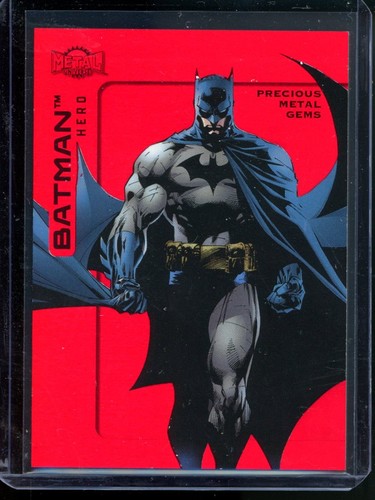 2025 Skybox Metal Universe Batman PMG RED #47/100 Hero Batman Bruce ...