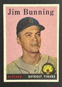 1958 Topps Jim Bunning #115 VGEX-EX Detroit Tigers HOF | eBay