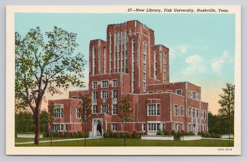 New Library Fisk University Nashville Tennessee Postcard | eBay