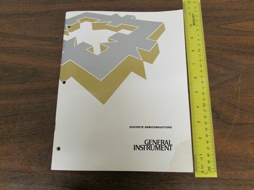 General Instrument Discrete Semiconductors Catalog Late 1970s Diodes | eBay