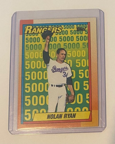 1990 Nolan Ryan Rangers 5000 topps #5 baseball card | eBay