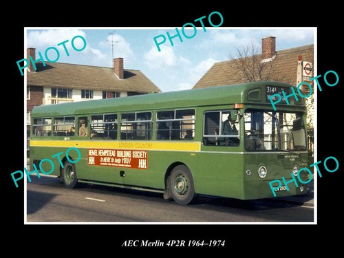 OLD POSTCARD SIZE PHOTO OF 1964 AEC MERLIN BUS LAUNCH PRESS PHOTO | eBay