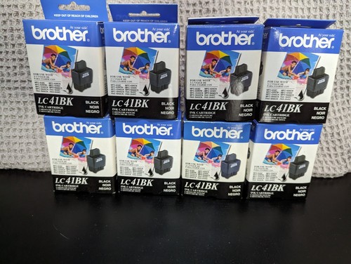 LOT of 8 BROTHER Ink Cartridge LC41BK Black NEW 2007 | eBay