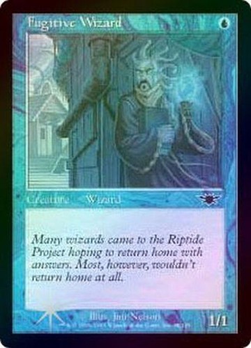 Magic the Gathering FUGITIVE WIZARD #38/145 FOIL Blue Common Unplayed ...