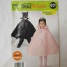 Simplicity Sew Simple Cape Patterns 0824 Child Girl Boy Costume Size S ...