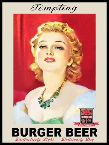 Burger Beer of Cincinnati - Tempting! New Metal Sign: 9x12" Ships Free ...